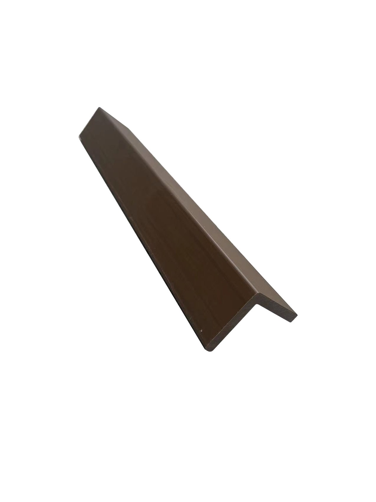 Walnut 2.5m Slatted Composite Cladding Acoustic Wall End Piece